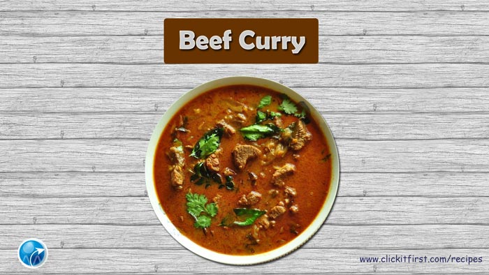 Easy & Spicy Beef Curry - www.clickitfirst.com
